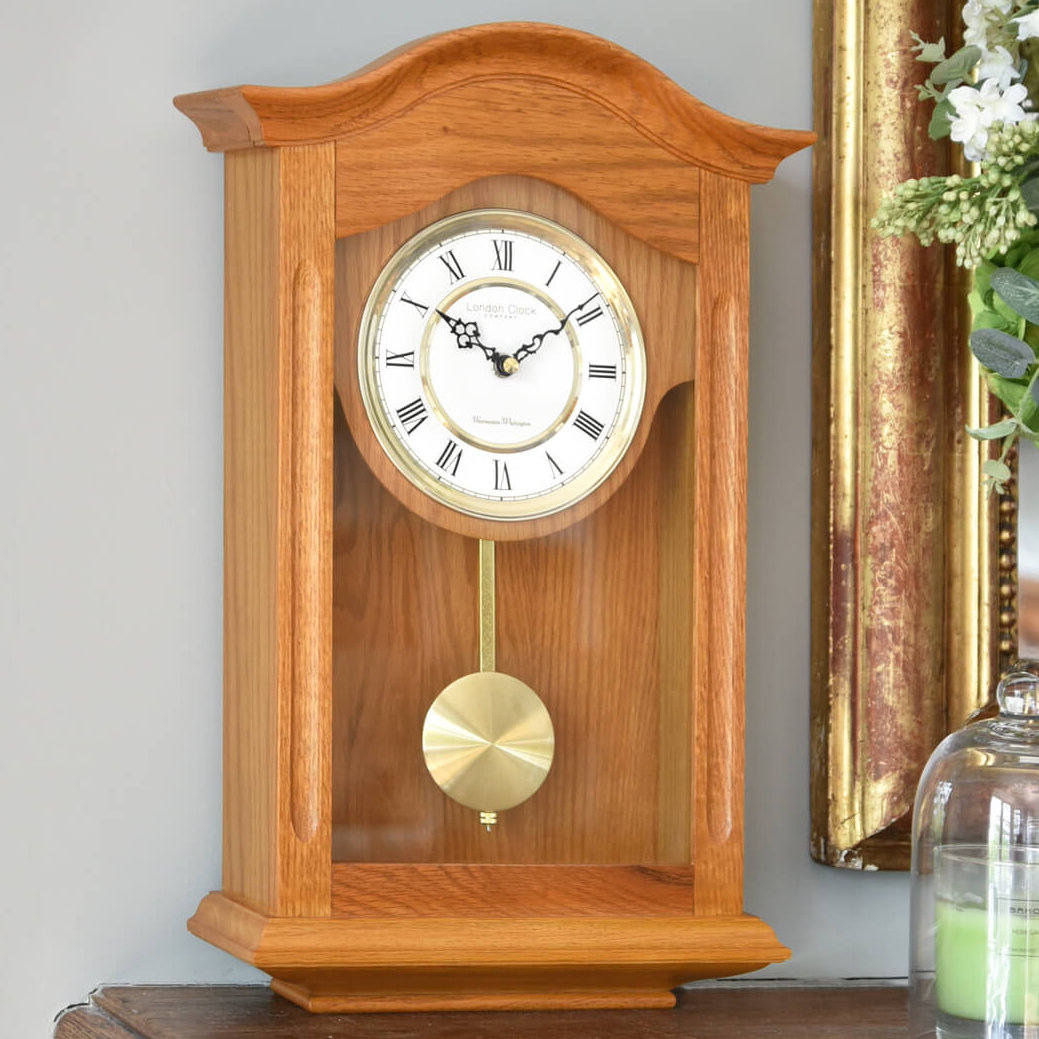 London Clock Company Wood Wall Clock & Reviews | Wayfair.co.uk