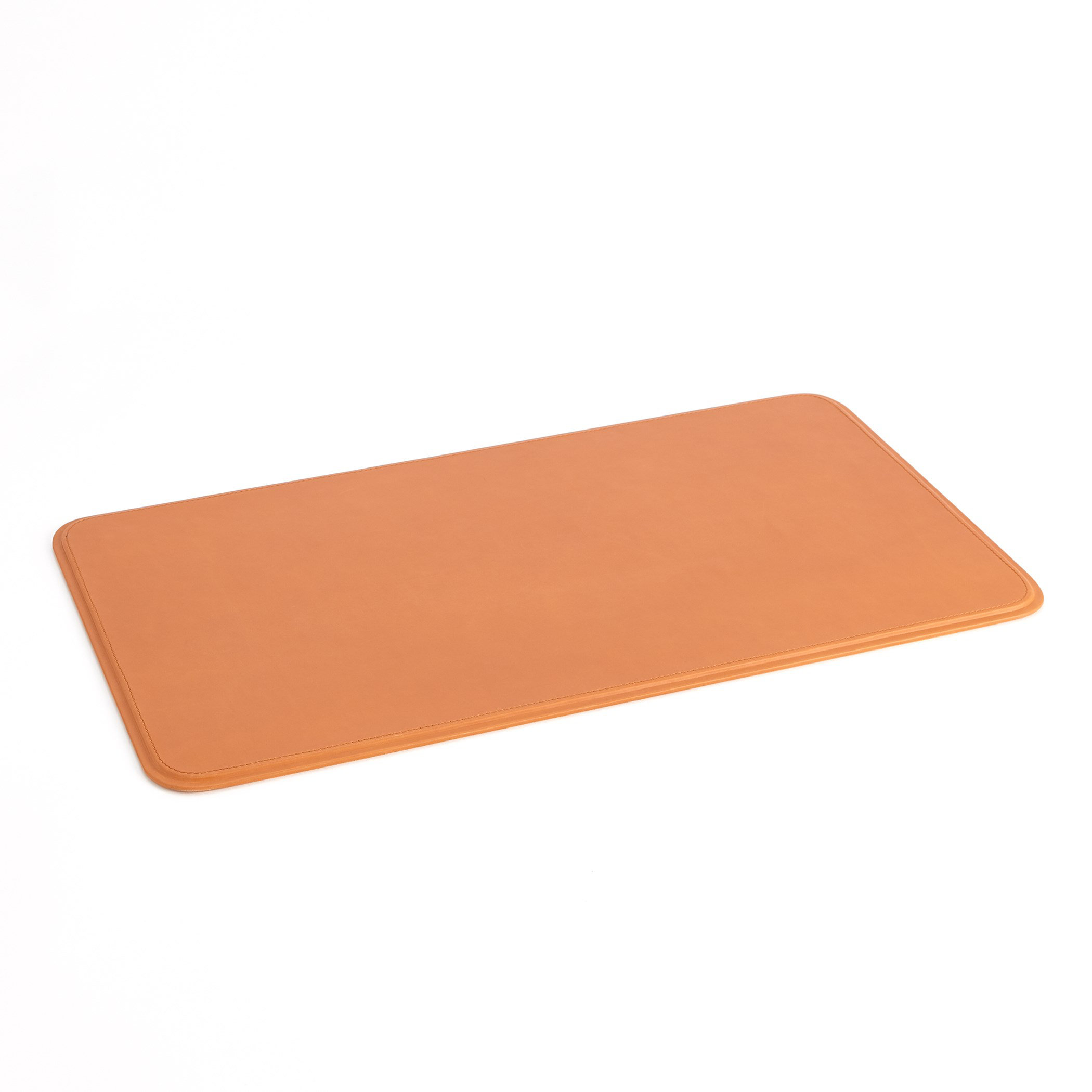 Global Views Radius Edge Leather Desk Blotter-Orange | Wayfair
