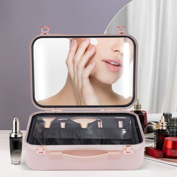 Rebrilliant Larencia 13'' Portable Multifunction Makeup Case With LED ...