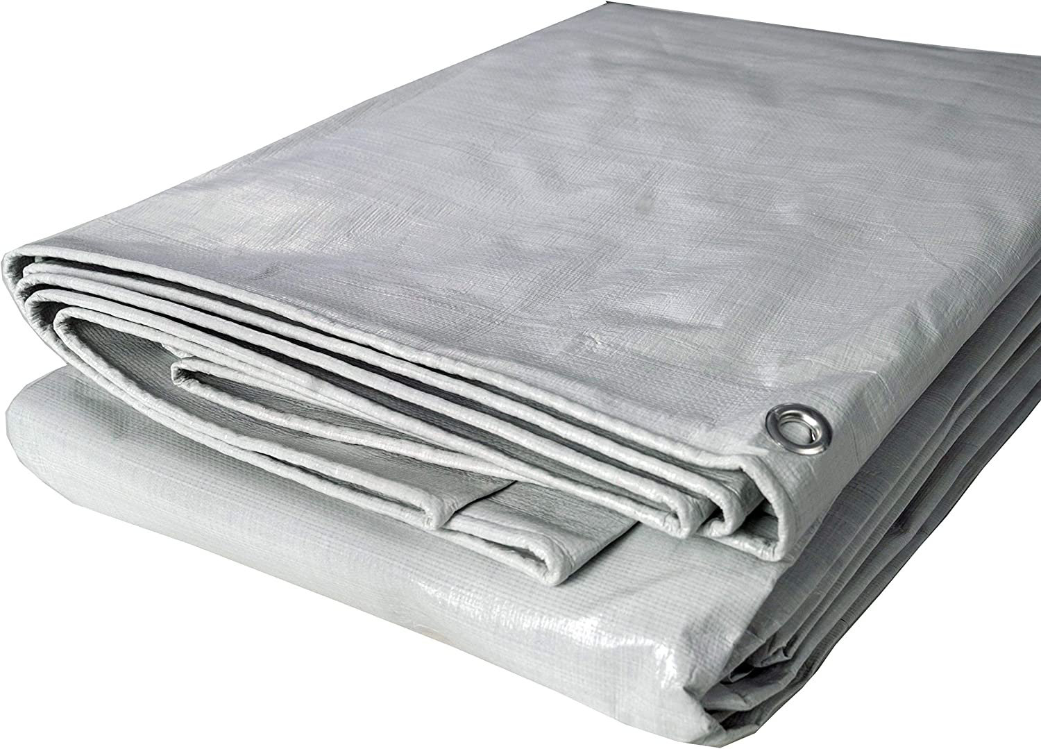 Hydratarp Heavy Duty Waterproof Tarp - 14 Mil Thick 16X20 - White ...