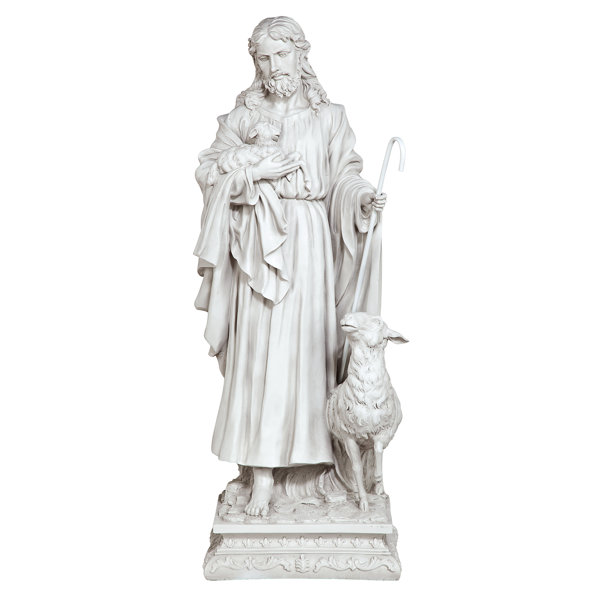 Design Toscano Jesus The Good Shepherd Garden Statue & Reviews | Wayfair