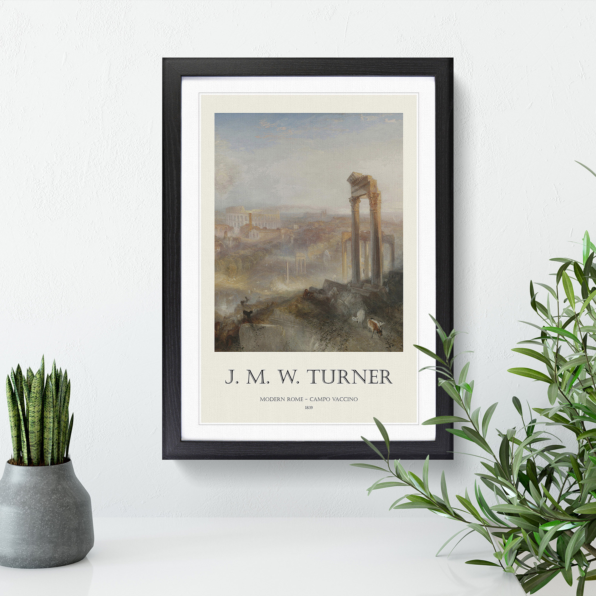 East Urban Home Modern Rome Campo Vaccino by Joseph-Mallord William ...