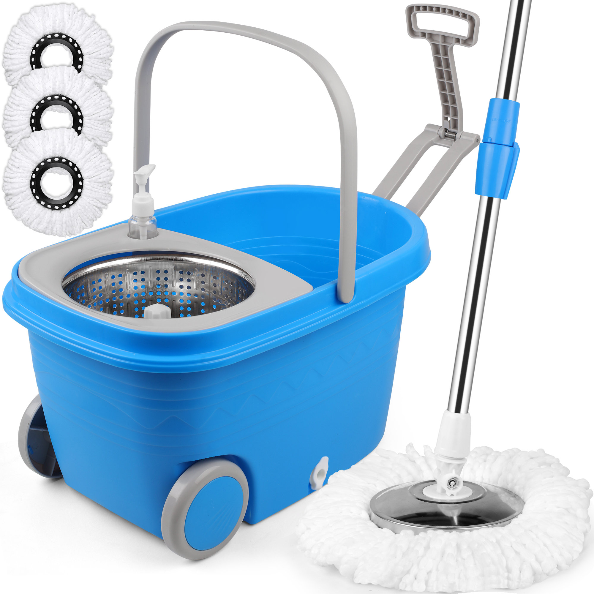 Coofel Mop Bucket with Spin Bucket | Wayfair