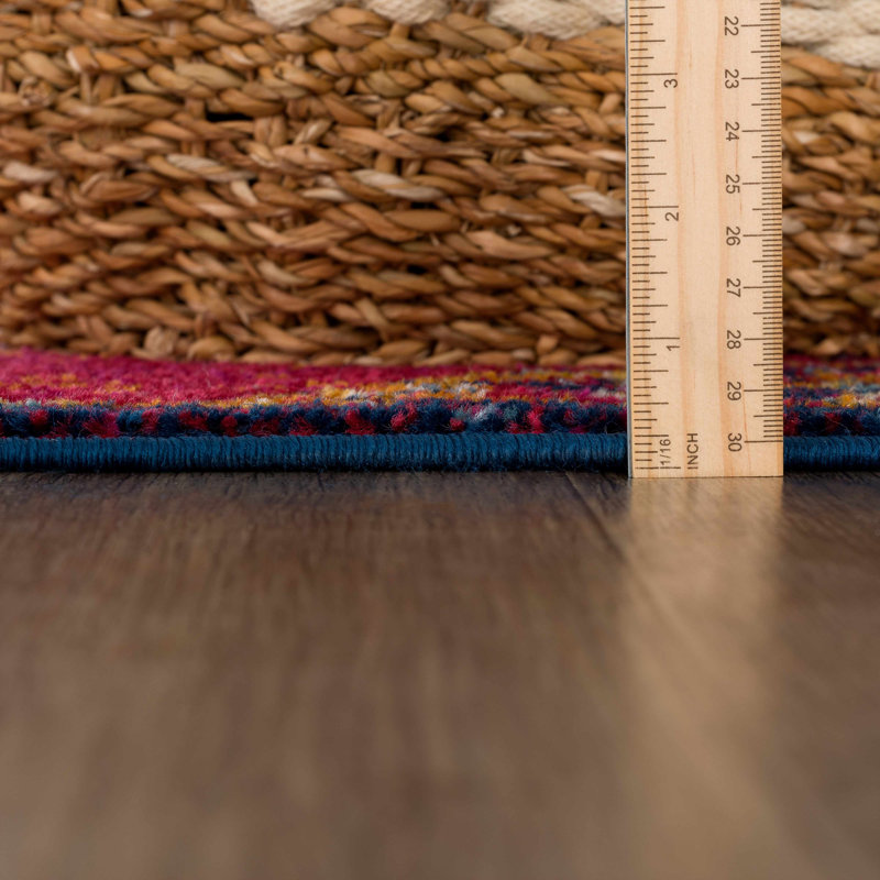 Bungalow Rose Rummond Performance Red Rug & Reviews | Wayfair