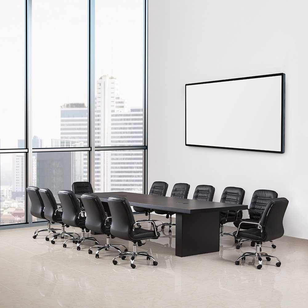 Inbox Zero Bruyning Rectangular Conference Table and Chair Set | Wayfair
