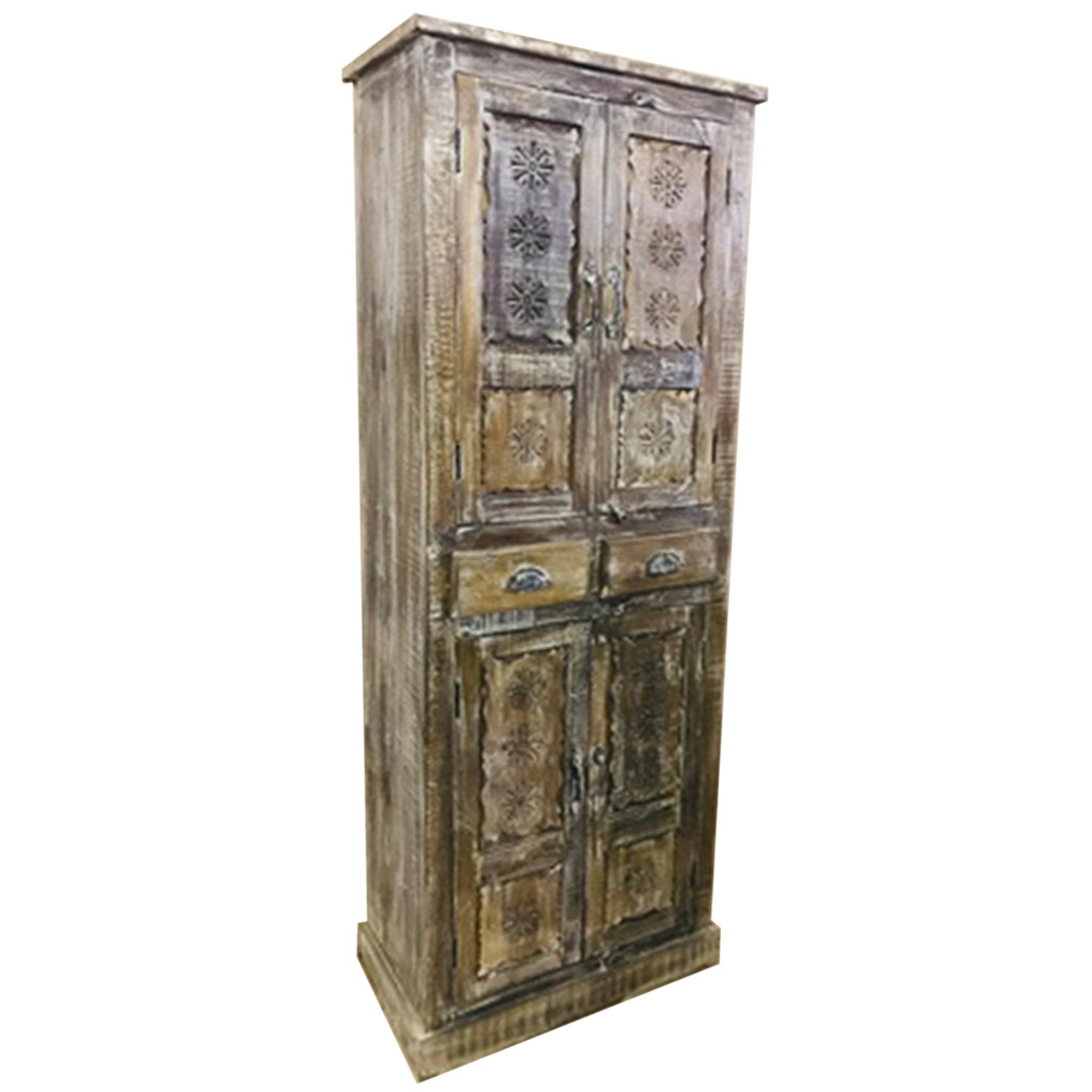 Union Rustic Gabar 73Cm Wide 2 Drawer Mango Solid Wood Highboard ...