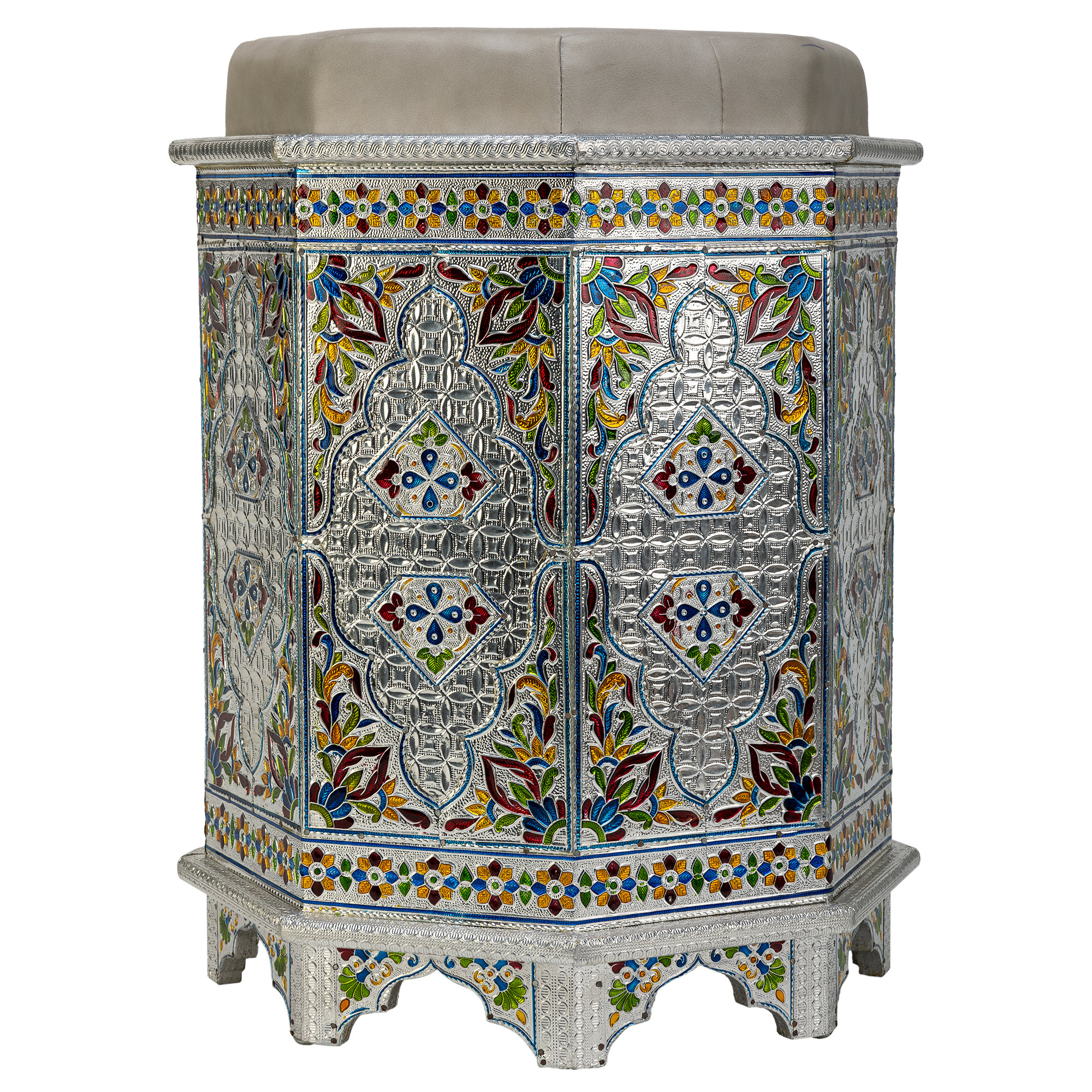 Latitude Vive Bascomb 42cm Tall Aluminum Stool | Wayfair.co.uk