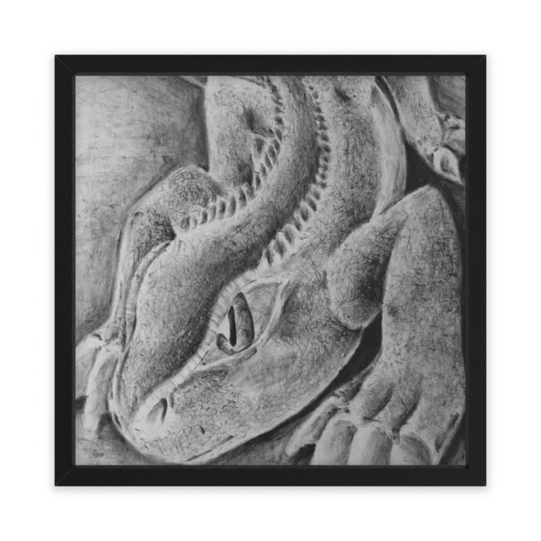 Bungalow Rose Lizzy The Lizard - Picture Frame Illustration | Wayfair