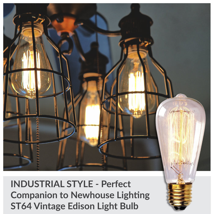 Newhouse Lighting Metal Lamp Guard 1-Light Kitchen Island Pendant ...