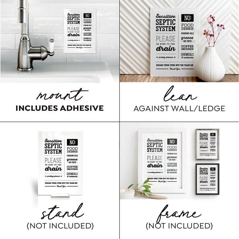 Reilly Originals Sensitive Septic System Please Be Kind to the Drain ...