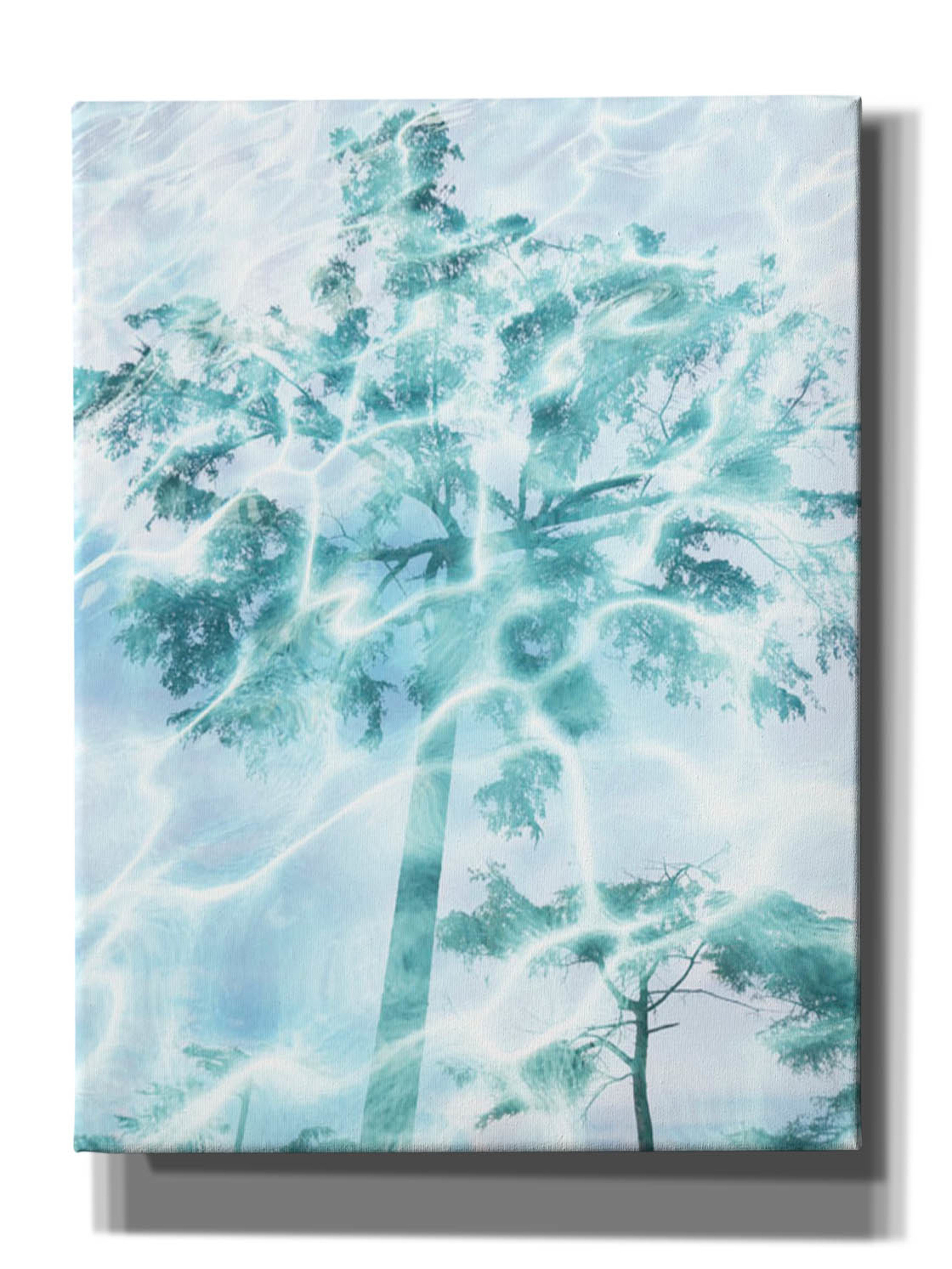 Bayou Breeze Cyan Tree 1 by Irena Orlov - Wrapped Canvas Graphic Art ...
