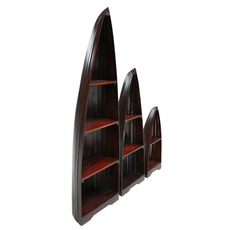 Longshore Tides Hammons 194cm H Solid Wood Boat Bookcase | Wayfair.co.uk