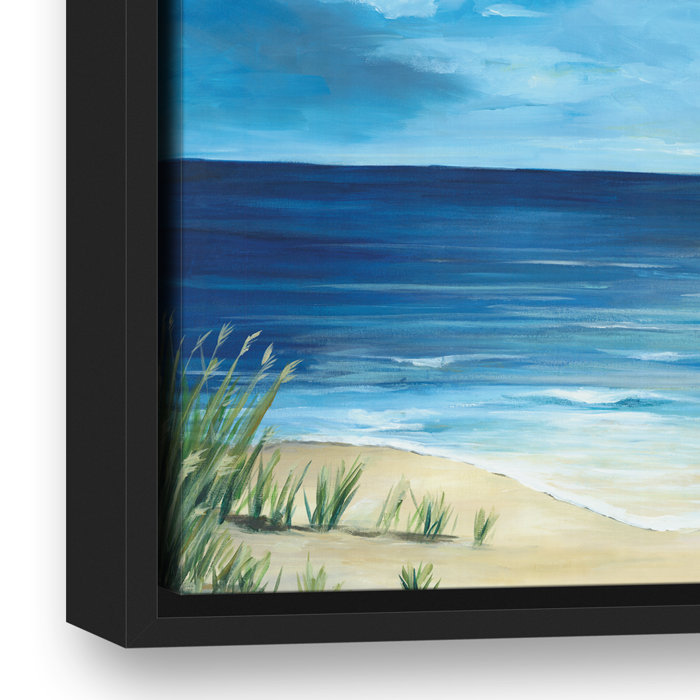 Highland Dunes Peaceful Beach Scene - Print on Canvas & Reviews | Wayfair