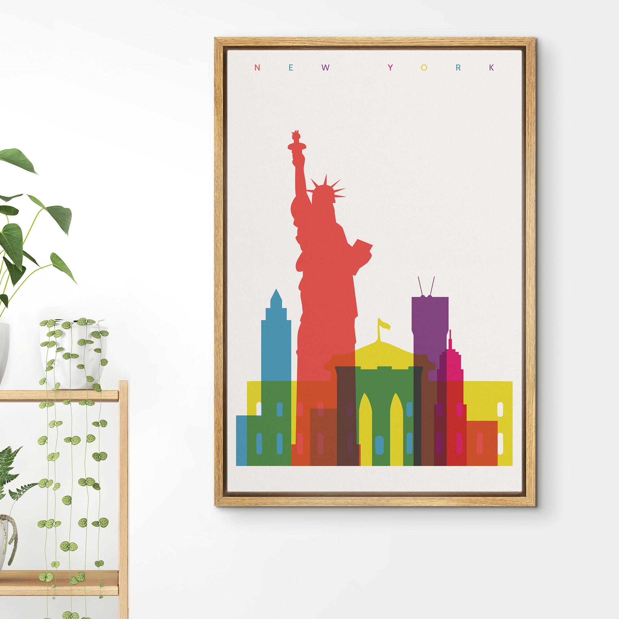 IDEA4WALL Floater Frame Graphic Art on Canvas | Wayfair