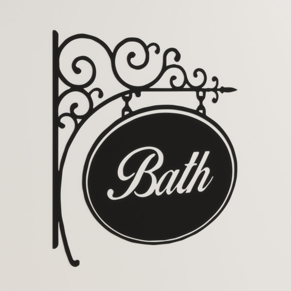 Trule Bath Sign Wall Decal & Reviews | Wayfair