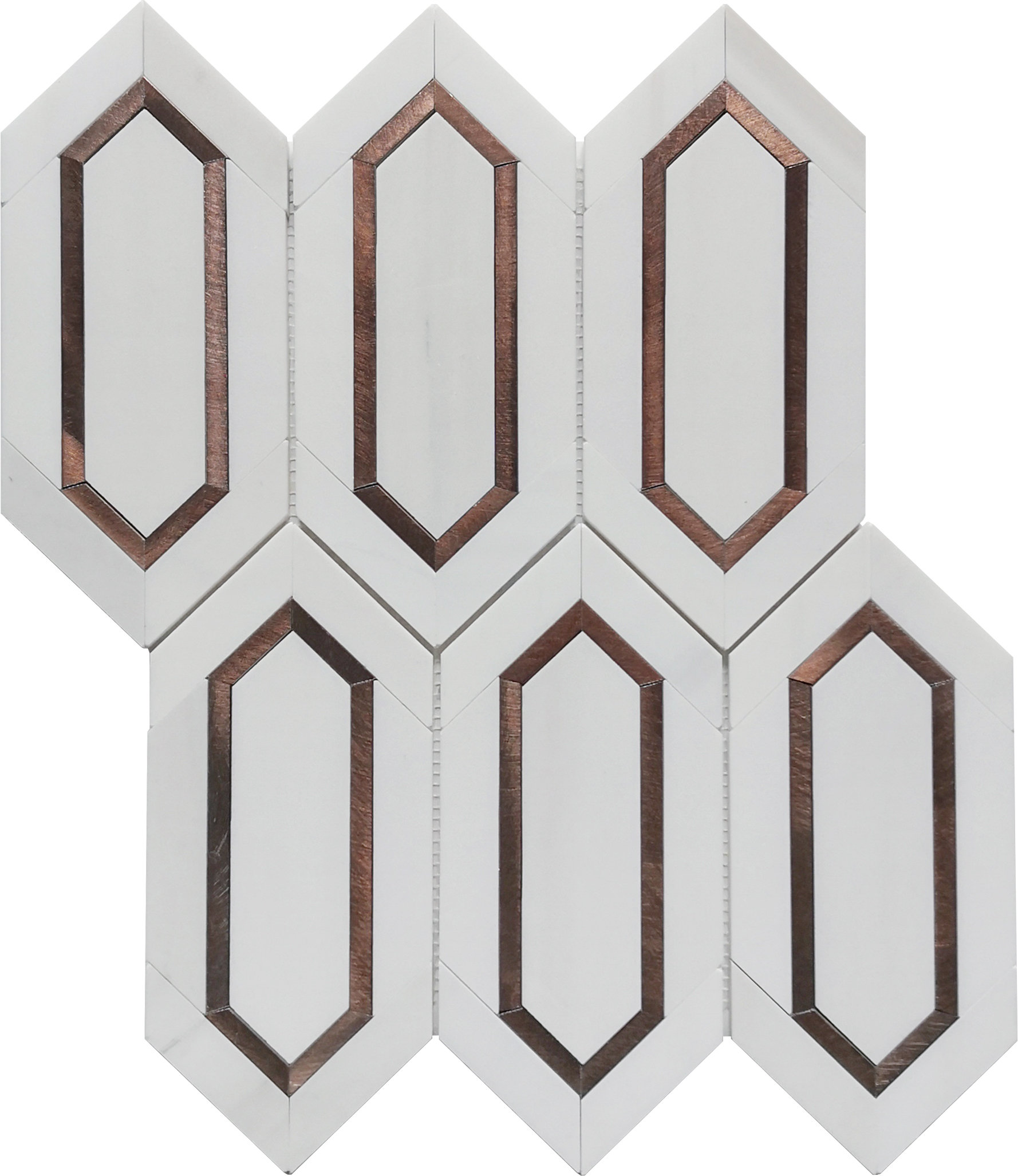 Belluno Designs Cora 1.5" x 6" Honeycomb Mosaic Wall Tile & Reviews ...