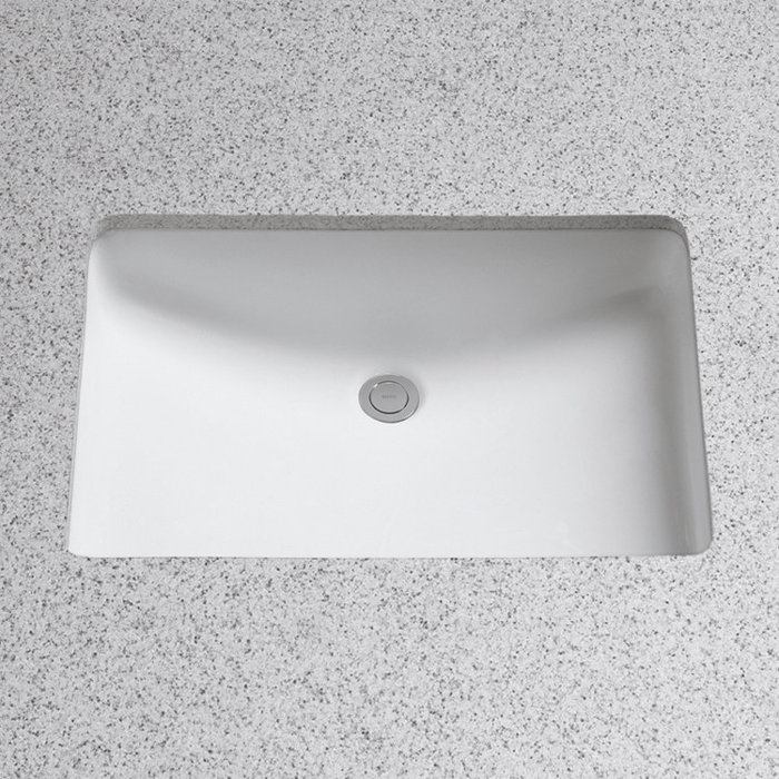 TOTO 16.375'' Vitreous China Rectangular Undermount Bathroom Sink with ...