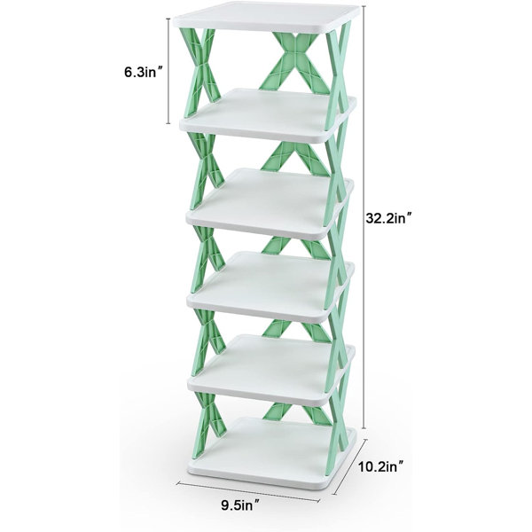 Latitude Run® 6 Pair Stackable Shoe Rack | Wayfair