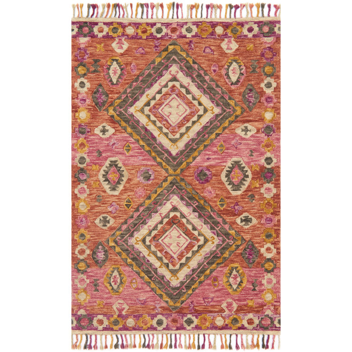 Dakota Fields Randall Handmade Looped/Hooked Wool Fiesta Rug & Reviews ...