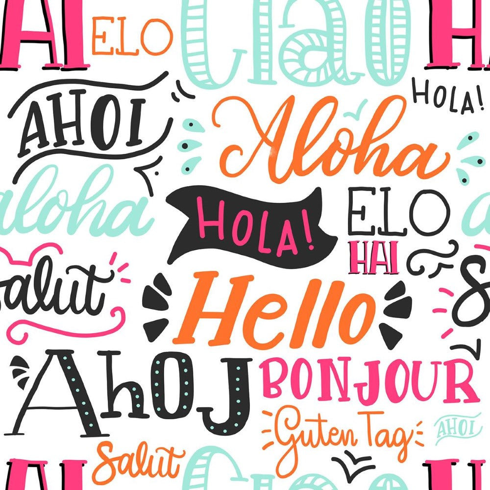 Trinx Hello Teen 96" L X 24" W Peel And Stick Wallpaper N011120 | Wayfair