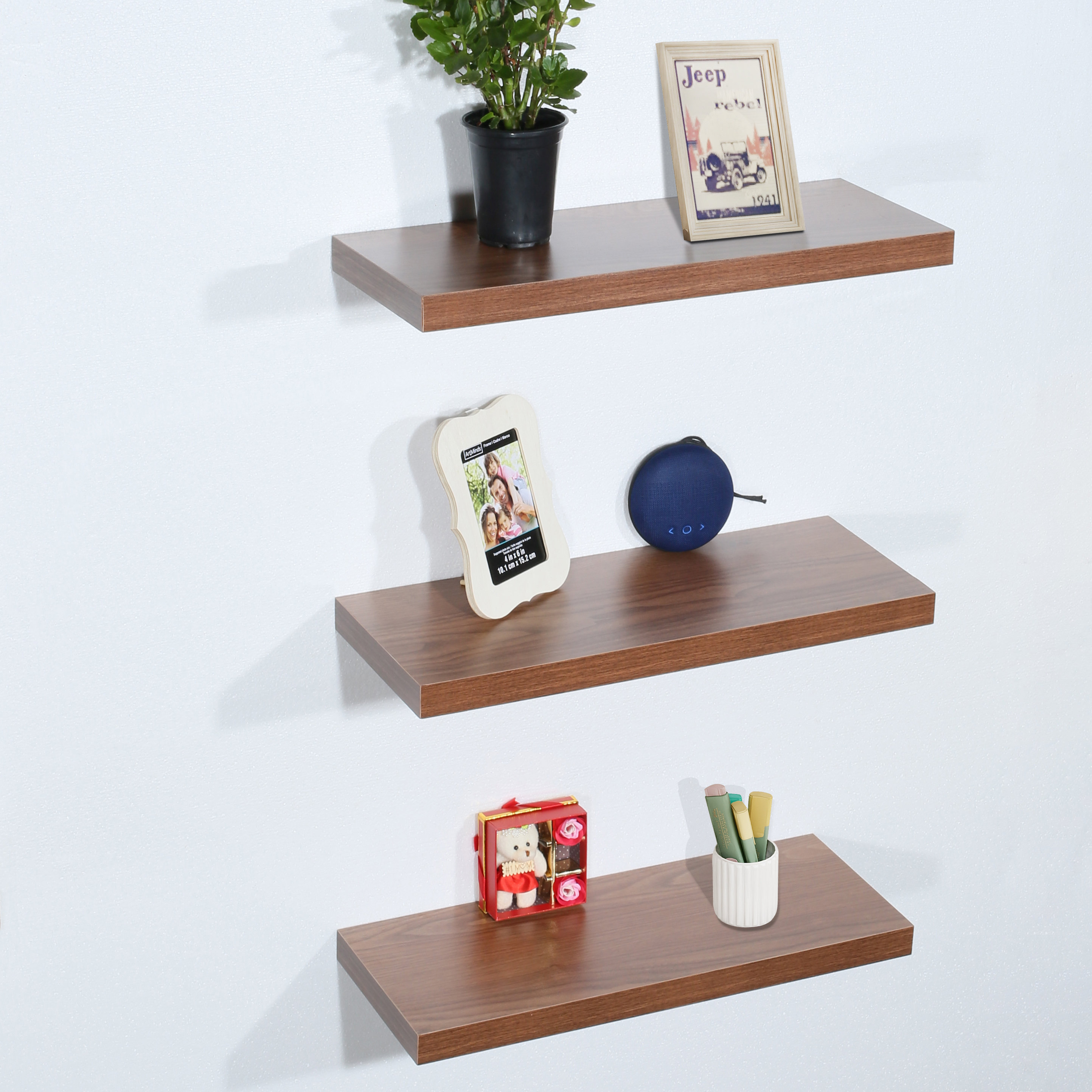 Ebern Designs Galsworthy 3 Piece Floating Shelf | Wayfair