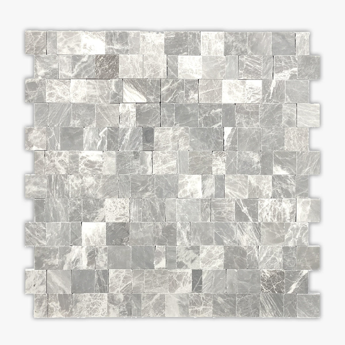 Direct Stone Source Norde Grigio Marble Grid Mosaic Wall & Floor Tile ...