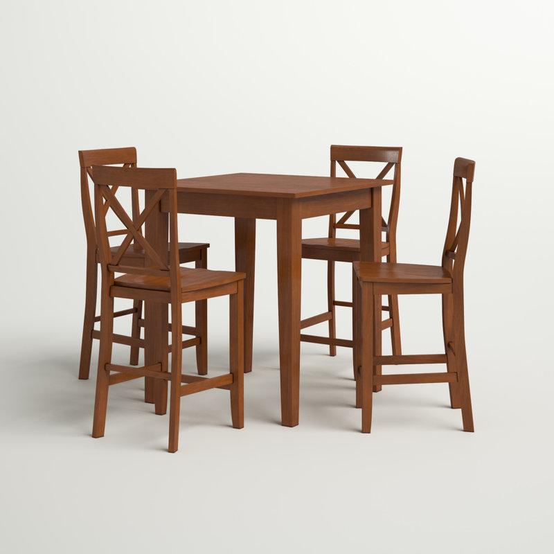 Three Posts™ Diamondback 4 - Person Counter Height Dining Set & Reviews ...