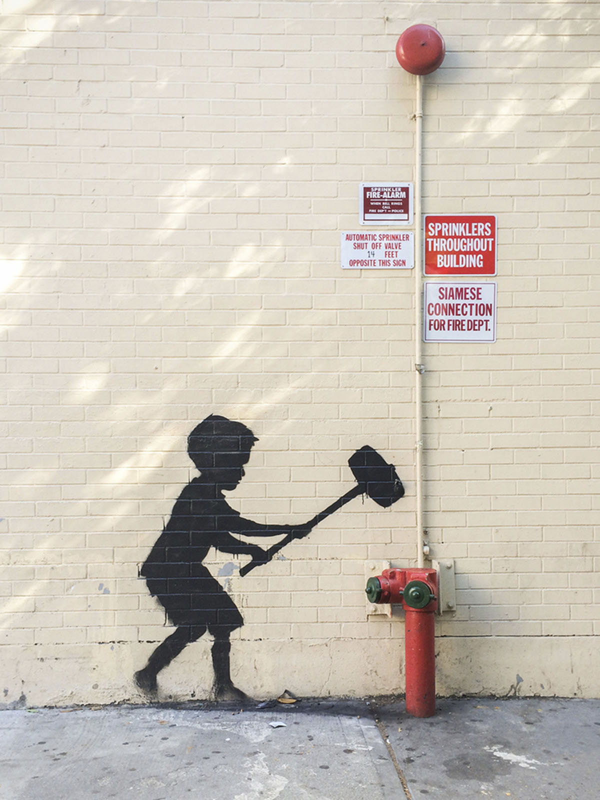 East Urban Home Hammer Boy by Banksy - Graphic Art on Canvas & Reviews ...
