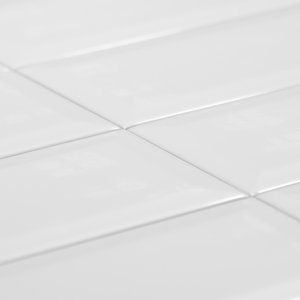 Qube Tiles Eclipse 4" x 12" Beveled Glossy Subway Wall Tile | Wayfair