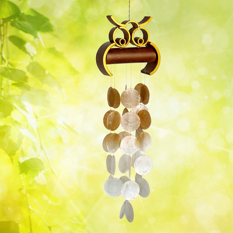 Woodstock Chimes Hoot Owl Capiz Chime | Wayfair