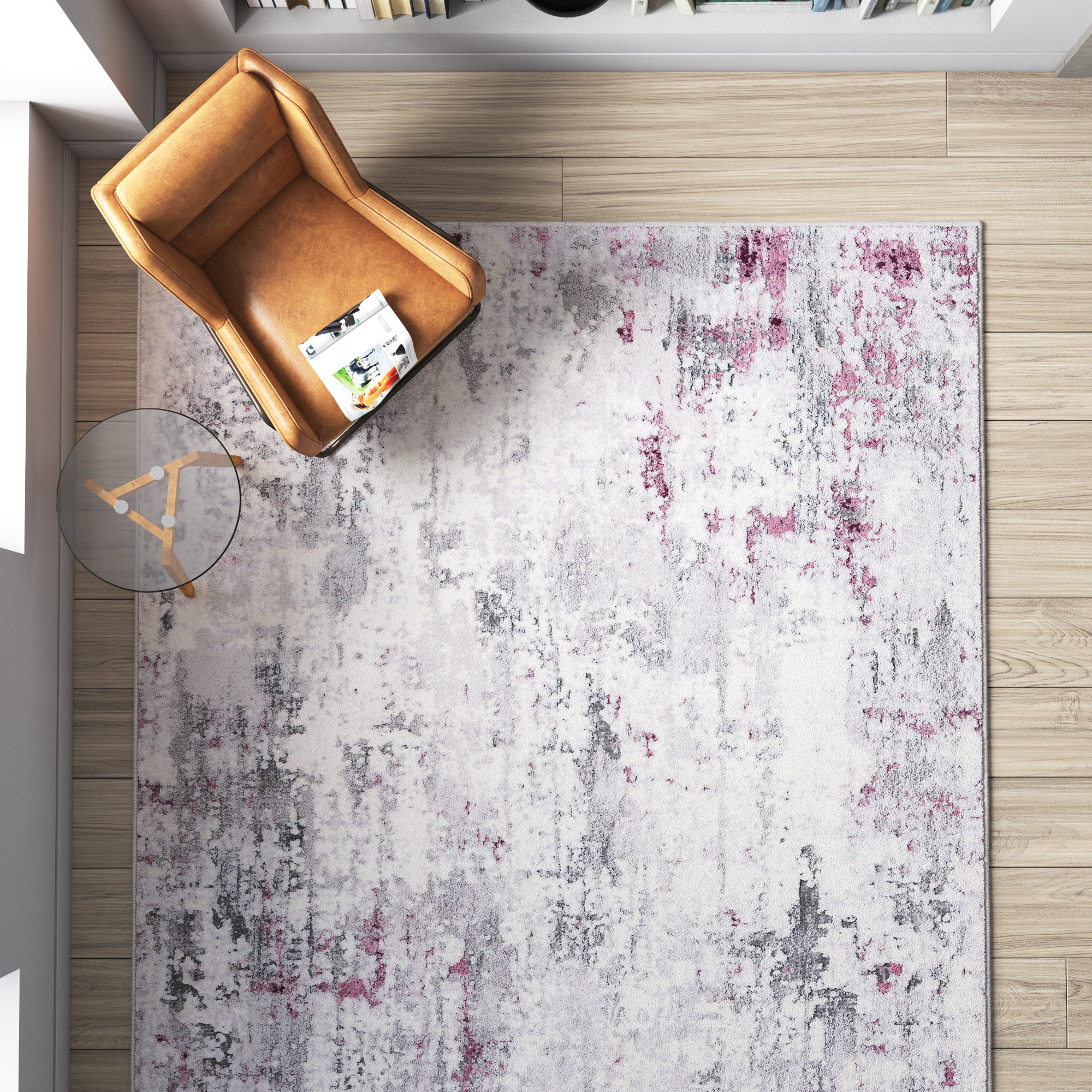 Trent Austin Design® Nevels Purple/Gray Rug & Reviews | Wayfair