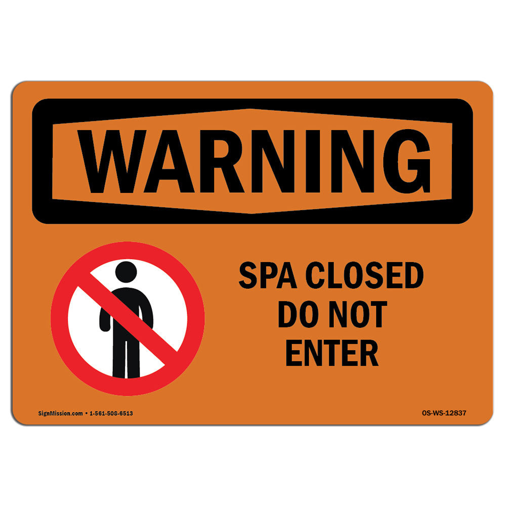 SignMission Spa Closed Do Not Enter Sign | Wayfair