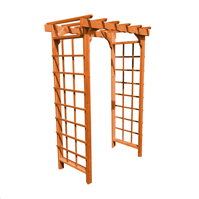 A&L Furniture Western Red Cedar 4 ft. Morgan Wood Arbor | Wayfair