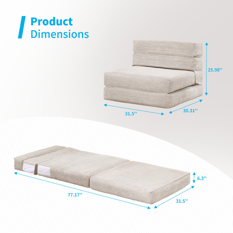 Ivy Bronx Anzley Memory Foam Futon Mattress & Reviews | Wayfair