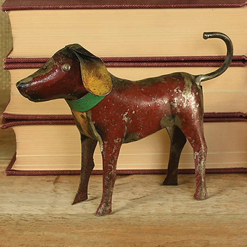 Williston Forge Reuben Metal Dogs Assorted Color Figurine & Reviews ...