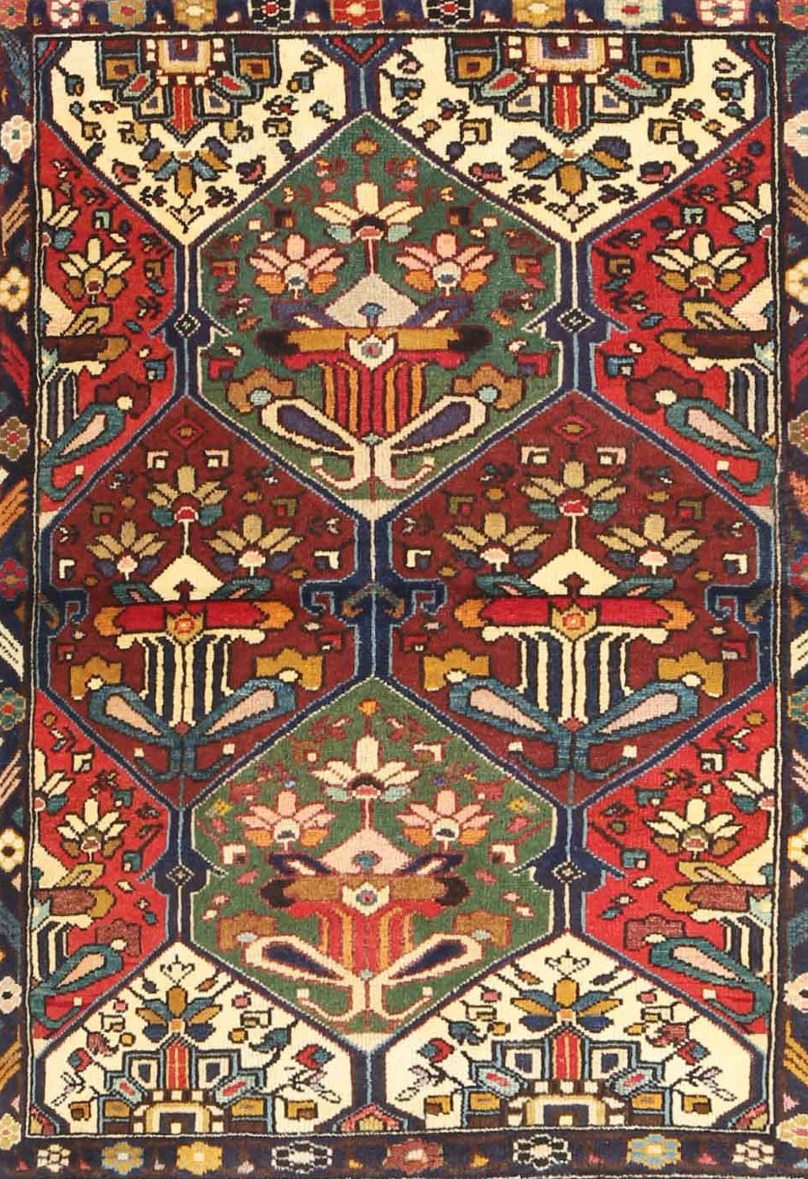 Bungalow Rose Red/Green Rug | Wayfair