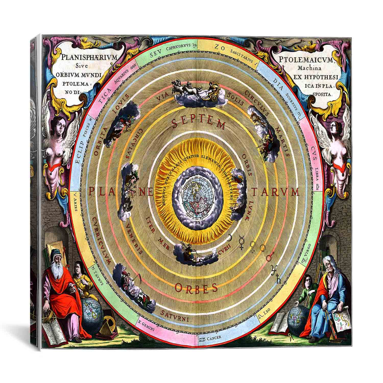 iCanvas 'Harmonia Macrocosmica - The Planisphere of Ptolemy, or The ...