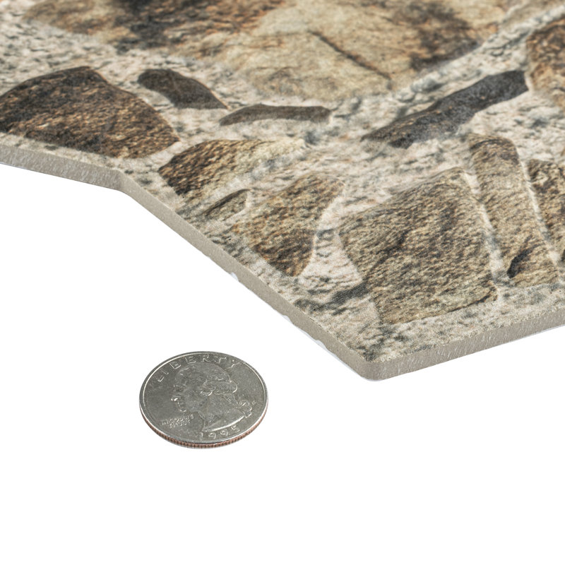 Merola Tile Rambla 15" x 23" Porcelain Stone Look Wall & Floor Tile ...