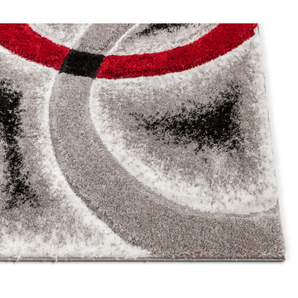 Well Woven San Francisco Performance Red/Black/Gray Rug & Reviews | Wayfair