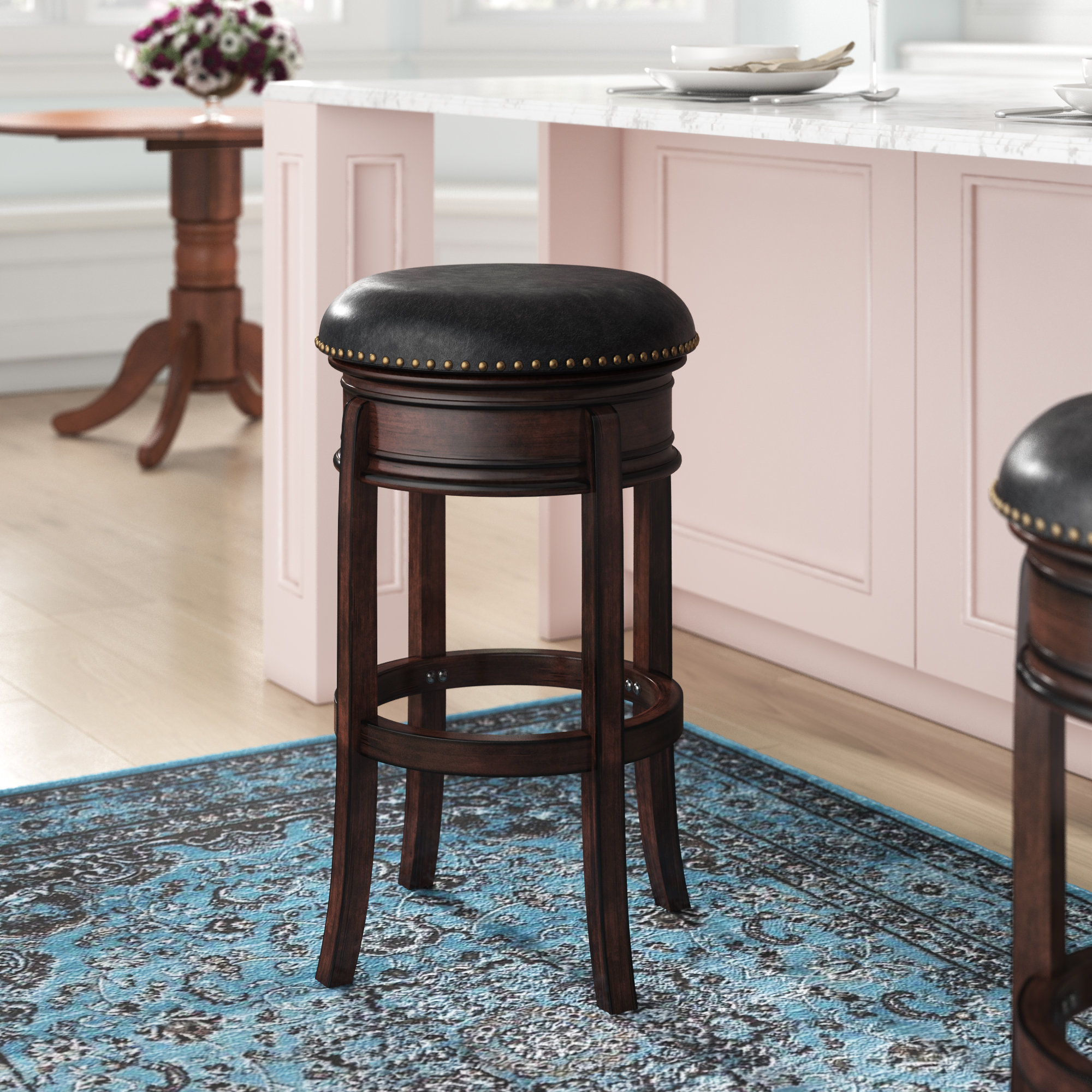 Charlton Home® Kingsford Bar & Counter Swivel Stool & Reviews | Wayfair
