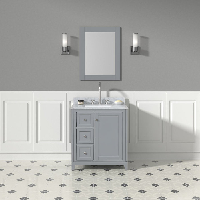 Chevington Atwell 29.13'' Free-standing Single Bathroom Vanity with ...
