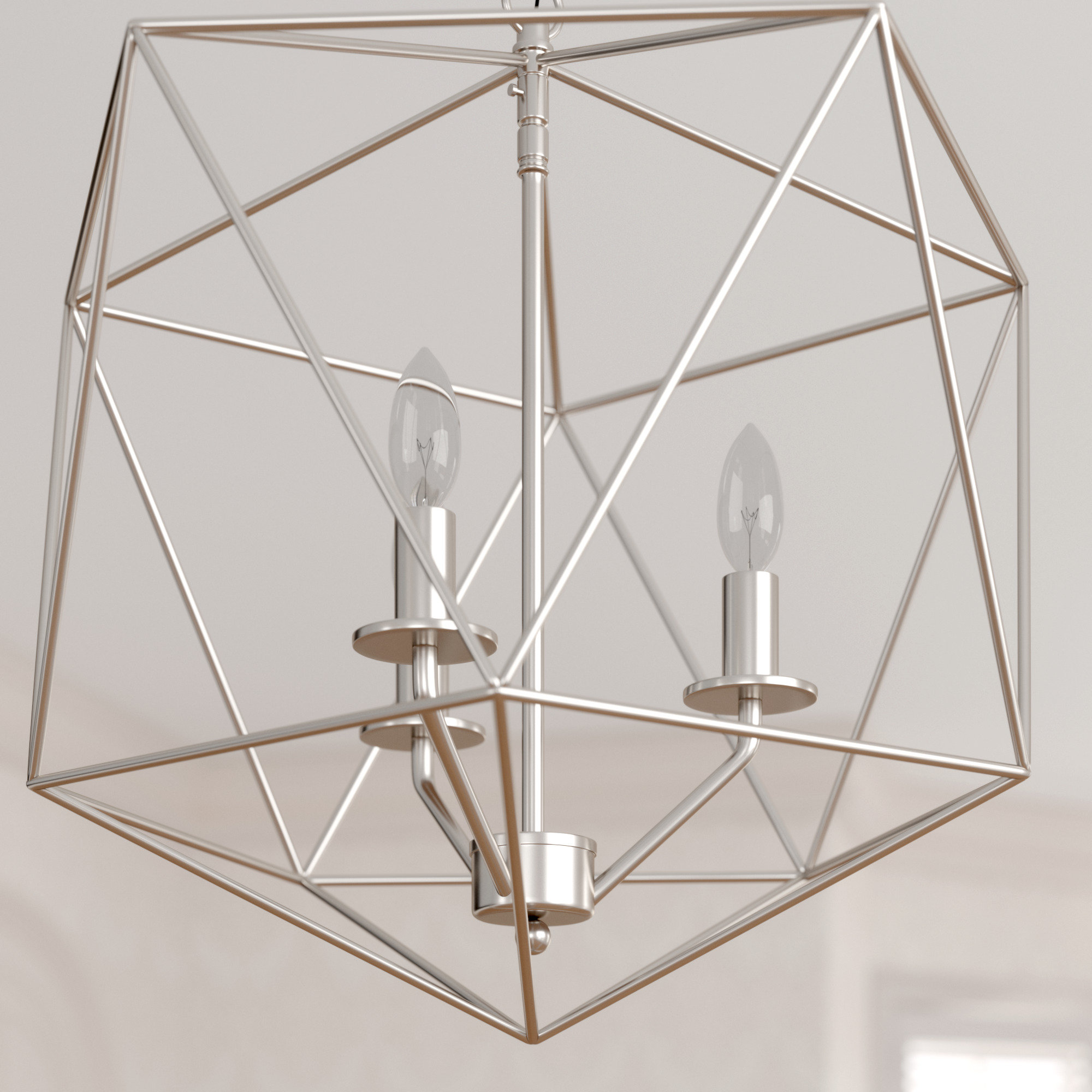 Mercer41 Aakarsh 3 - Light Geometric Chandelier & Reviews | Wayfair