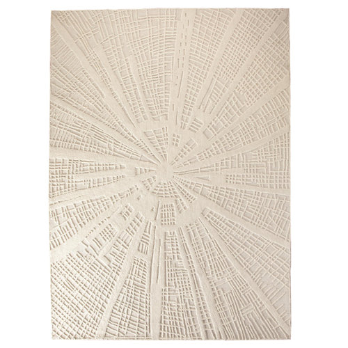 Global Views Vortex Rug-Ivory/Ivory | Wayfair