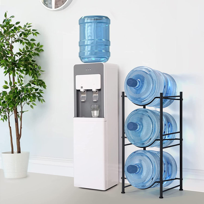 Rebrilliant Layoni 29.1" H x 13" W x 13.2" D Water Cooler Jug Storage ...