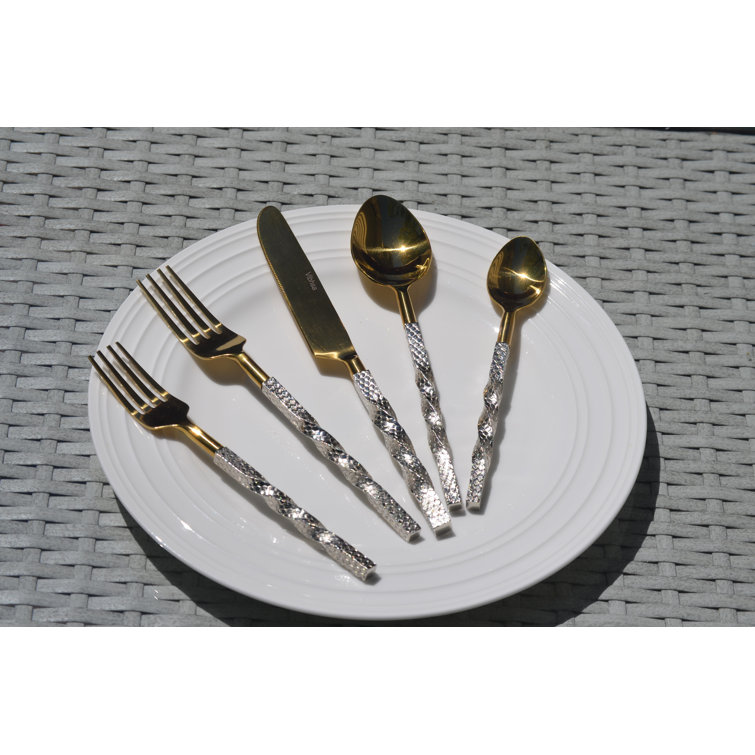 Classy R Us Stainless Steel Flatware - Set of 20 | Wayfair