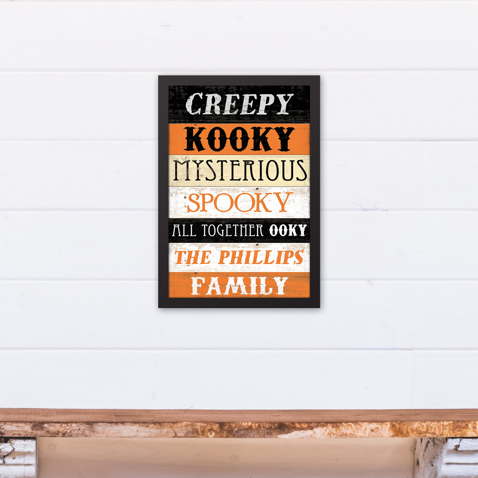 The Holiday Aisle® Creepy Kooky Halloween Family - Floater Frame ...