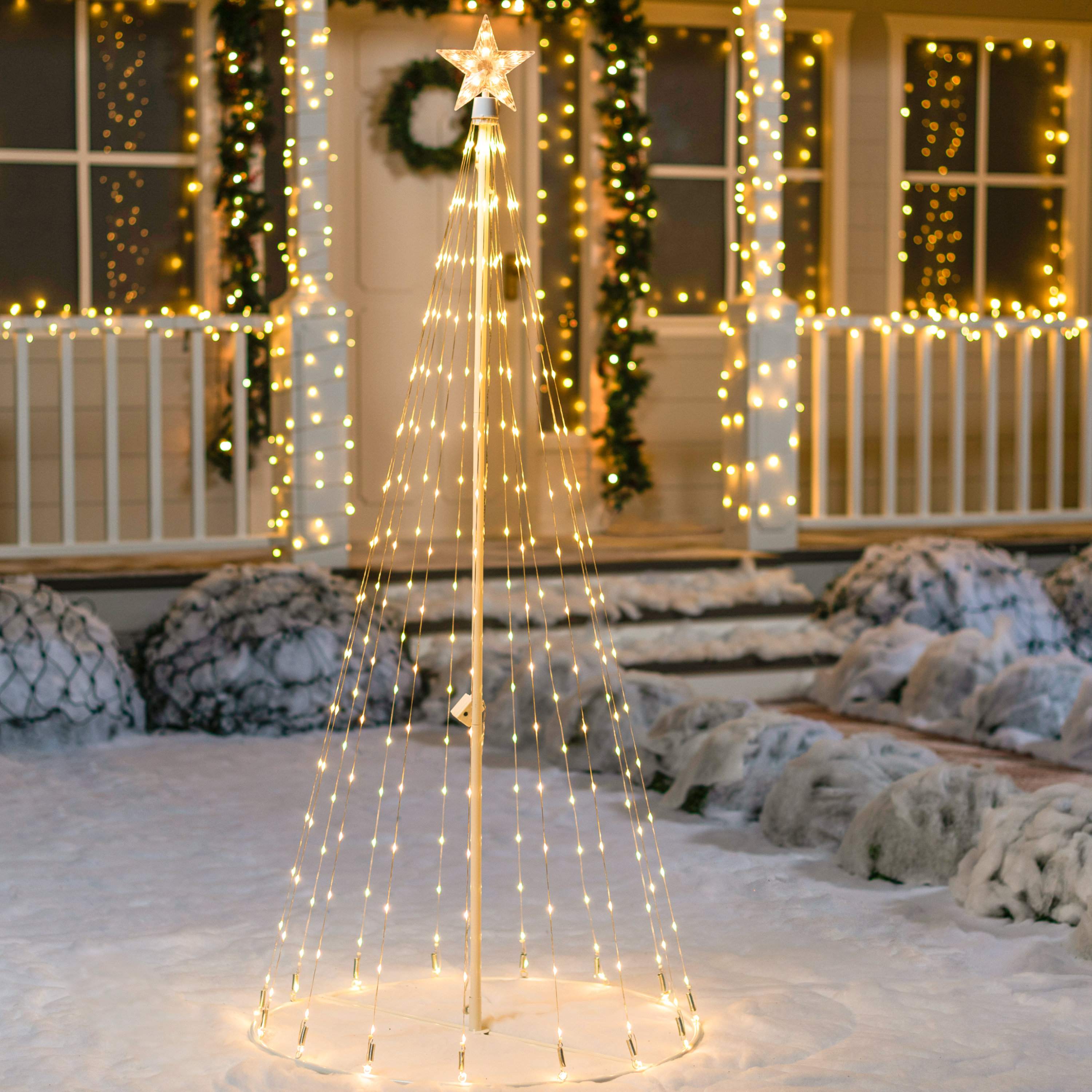 The Holiday Aisle® Animated Cone Tree Lighted Display | Wayfair