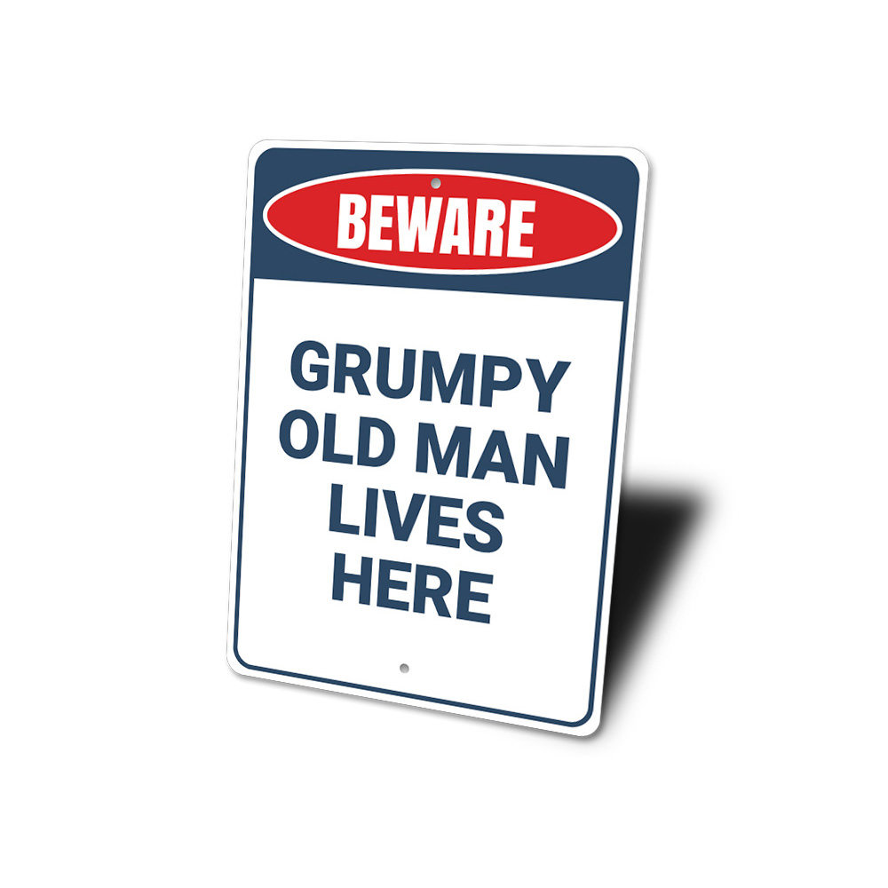 Lizton Sign Shop, Inc Grumpy Old Man Aluminum Sign | Wayfair