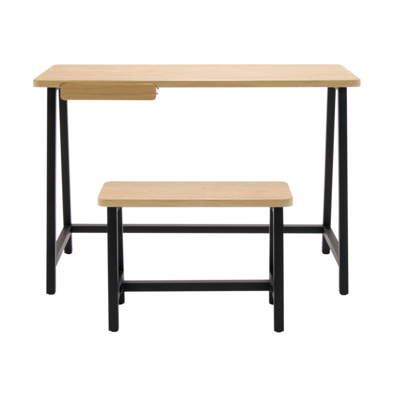 Gracie Oaks Theta 43.25'' Desk & Reviews | Wayfair