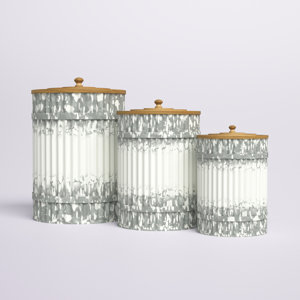 Mistana™ 3 Piece Kitchen Canister Set & Reviews | Wayfair